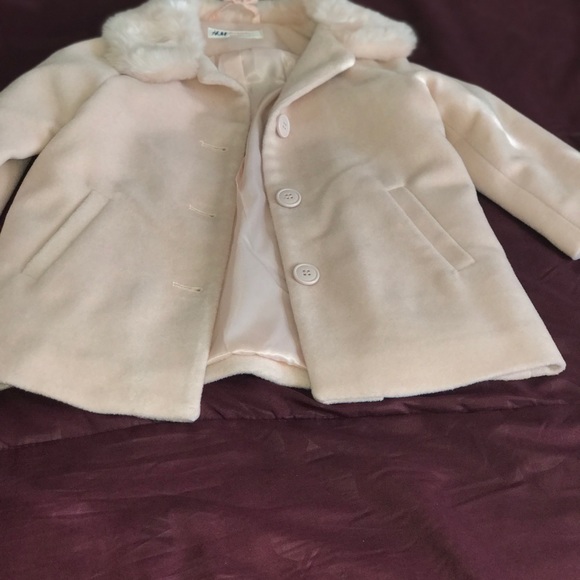 H&M | Jackets & Coats | Little Girls Pink Coat | Poshmark